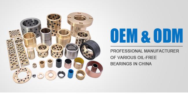 Split Type Metric CuSn8 Bronze Flange Bushing With Holes