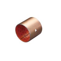 China Polymer Plain Bearings Types Composite Self-Lubricating Red  Bushing Without Pb for sale