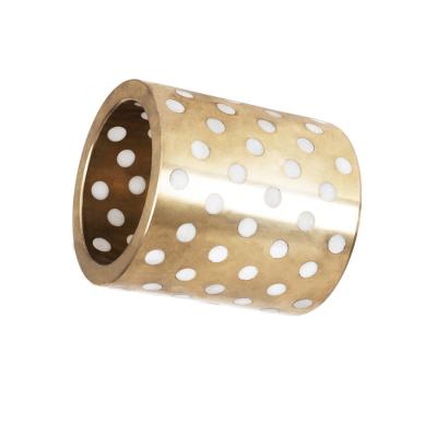 China Shock Resistance Oil Lubricated Brass Bearing Bushing Up To 300.C DIN 1850/ISO4379 for sale