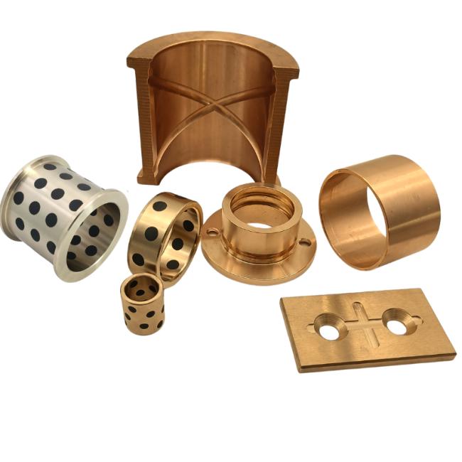 Flange Bronze Sintered Slide Bearing With Self Lubrication