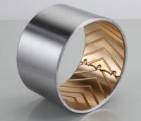 China Groove Split Bimetal Wrapped Bearings Steel Backing Copper Plating for sale