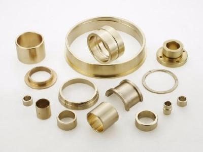 China Double Loop Oil Grooved Cast Bronze Bushings Self Lubricating Bearing Corrosion Resistance for sale