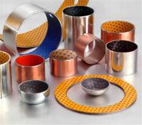 China Graphite Plugged Brass Bushings , Inch Sizes Continuous Casting Machined Precision Parts for sale