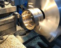 China C86300 Slide Bearing Sturned Bronze & Flanged Bushing Solid Lubricant Embedded for sale