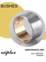 China Groove Split Bimetal Wrapped Bearings Steel Backing Copper Plating for sale