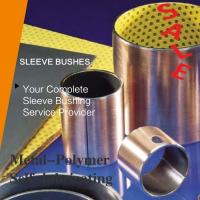 China Acetal Metal-Polymer Self Lubricating Sleeve Bushing Thin Wall Burnishing for sale