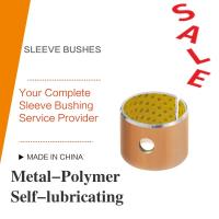 China Acetal Metal-Polymer Self Lubricating Sleeve Bushing Thin Wall Burnishing for sale