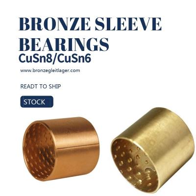 China Tin Bronze Din Cusn8 Sleeve Bushings E90 E90F PRM PRMF BMZ FB090 Round Oil Pockets for sale