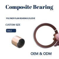 China Polymer Plain Bearings Types Composite Self-Lubricating Red  Bushing Without Pb for sale