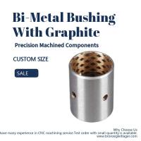 China Precision Machined Components Split Self Lubricating Bimetal Bushing With Graphite for sale