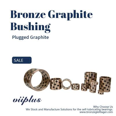 China SOB Customized Self Lubricating Bronze Bushing With Graphite Sleeve Flange & Thrust for sale