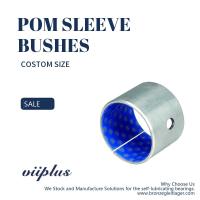 China Oil Free Steel Back Plastic POM Layer Split Sliding Sleeve Bushing for sale