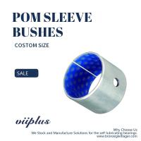 China Oil Free Steel Back Plastic POM Layer Split Sliding Sleeve Bushing for sale