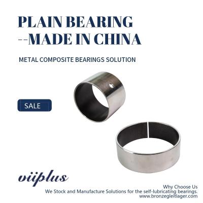China Metric Standard Size Available Cylindrical Bearing Composite Bushing for sale