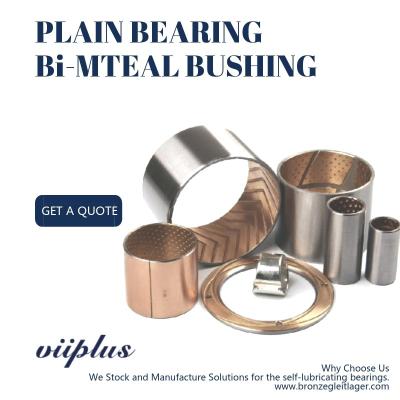 China Bimetal Bushing 800 Throttle Lever & Valve Bimetal Bearing Bushes Tin Bronze Lead Alloy With Antifrication Overlay for sale