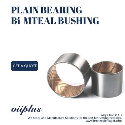 China Bimetal Bushing 800 Throttle Lever & Valve Bimetal Bearing Bushes Tin Bronze Lead Alloy With Antifrication Overlay for sale
