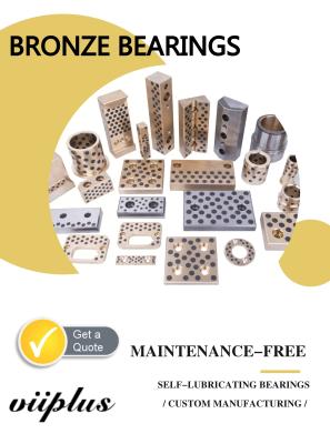 China Stamping Die Bronze Gleitlager Machining Bushings Standard Oilless Duide Elements for sale