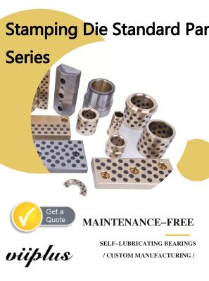 China Stamping Die Bronze Gleitlager Machining Bushings Standard Oilless Duide Elements for sale
