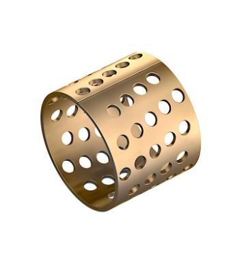 Thin Walled Structure WB702 Flange Bronze Bushing With Holes