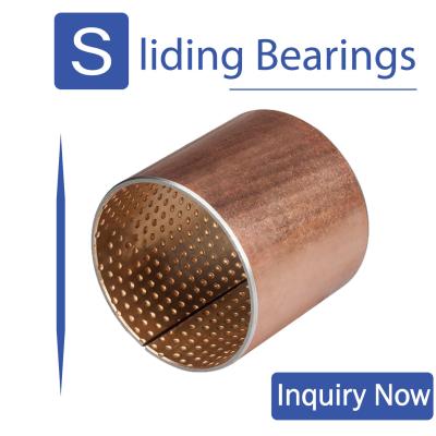 China JF800 Bimetal Bearing Bushes CuPb10Sn10 Or CuSn6Zn6Pb3 For Engine for sale