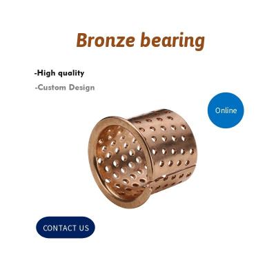 China CuSn8,  Cylindrical Wrapped Bronze Bearings for sale