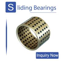 China Oil - Free Cast Bronze Bushings With Solid Lubricant Inserts for sale