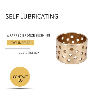 China Cylindrical CuSn8P Self Lubricating Plain Bearing for sale