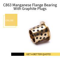 China C863 Manganese Bronze Graphite Plugs Flange Bushing for sale
