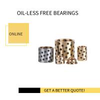 China Solid Lubricated Graphite Copper Bushing Oil Free Bushing Outer Diameter 60 Inner Diameter 50 for sale