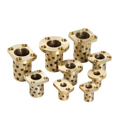 China Tin Bronze Graphite Plugged Bushings C90800 CuSn12 Te koop