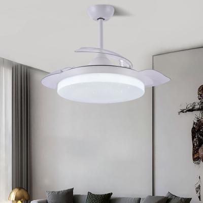 Cina 3 colori regolabili candelabro soffitto ventilatore Lampada 36 pollici controllo remoto ventilatore di soffitto invisibile con luce in vendita