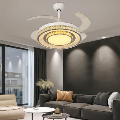 Cina Ventilatori di soffitto con lampadine e lame retrattili in vendita
