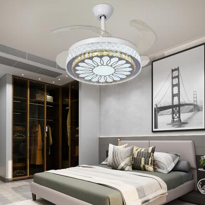 Cina Ventilatore di soffitto pieghevole intelligente ECO bianco con montatura a scarico reversibile leggera in vendita
