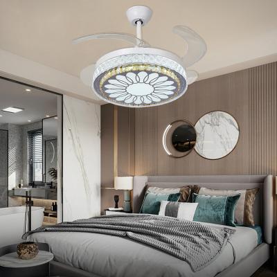Cina Ventilatore di soffitto pieghevole intelligente ECO bianco con montatura a scarico reversibile leggera in vendita