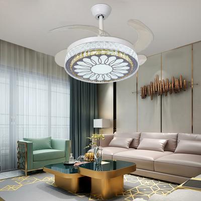 Cina Ventilatore di soffitto pieghevole intelligente ECO bianco con montatura a scarico reversibile leggera in vendita