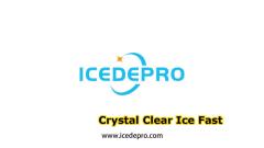 Pure Snow Ice Machine Advanced Filtration Fast Ice