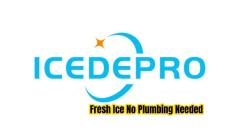 self-contained ice maker with bottled water