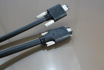 Cina Pin industriale della macchina fotografica 9 - un cavo 1394 di 6 Pin IEEE Firewire con la serratura 14.8fts della vite in vendita