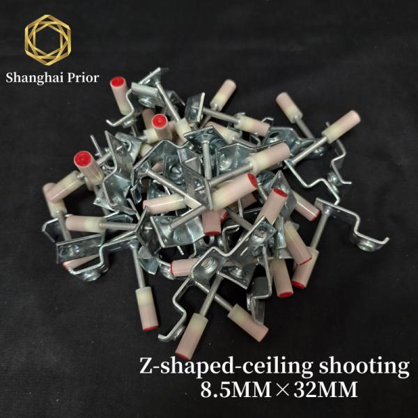 Quality Noise & Dust-Free -Grade Safety Non-Toxic & RoHS Compliant Z-Shaped Shooting Nails for Ceiling Integration for sale