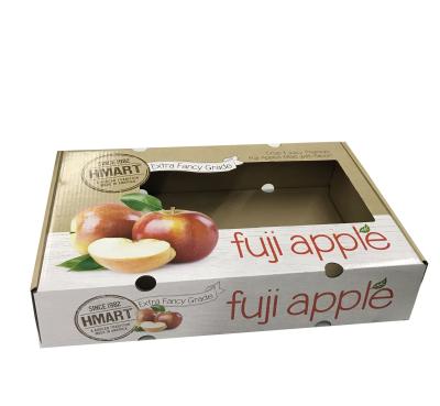 Cina Contenitori su ordinazione di cartone per l'imballaggio dell'Apple, 5 pieghe una scatola ondulata di 3 pieghe in vendita