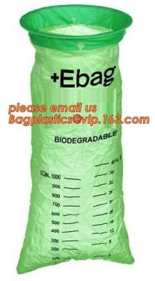 China 100% Biodegradable Disposable Healthcare Emesis Bag,Medical Emesis Bag with a Rigid Plastic Ring,Biodegradable Emesis Ba for sale