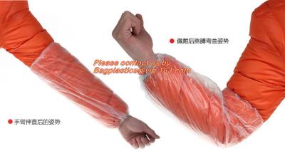 China Polyethylene Disposable Sleeve Cover with Elastic Ends 18&quot; Length White,PE Plastic Sleeve Cover bagplastics bagease for sale