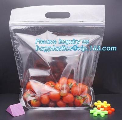 China LDPE ziplock aseptic grape bag,cherry bag,fruit bag with hole/slider ziplock fruit bag with air holes for grape packagin for sale