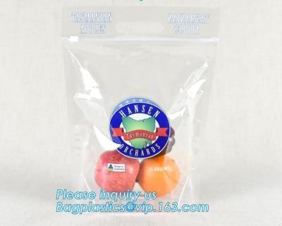 China frozen food plastic packaging bag with slider zipper, pe zip lock bag with slider, slider ziplock perforated fresh grape for sale