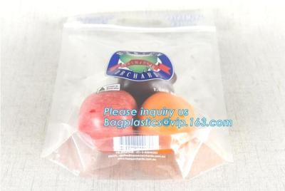 China frozen food plastic packaging bag with slider zipper, pe zip lock bag with slider, slider ziplock perforated fresh grape for sale