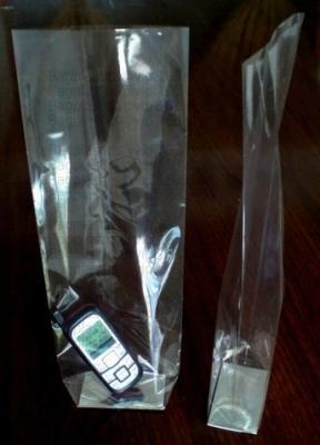 China biodegradable custom printing self adhesive opp pp bopp pe square bottom clear Bopp square bottom pp clear bag for food for sale