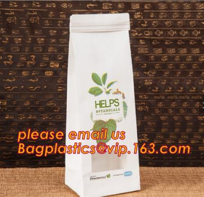 China Cheap logo printed resealable zip lock food snacks kfraft paper zipper bag with window,Resealable Zip lock and Heat Seal for sale