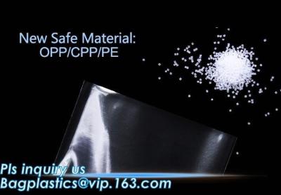 China clear opp/cpp three side seal bag for beans,biscuits,cookies,pp cpp self-adhesive poly bag with glue tape,CPP BOPP plast for sale