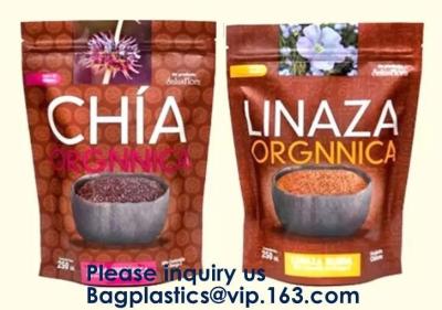 China Bottom Stand up Shrink Sleeve/Bottle Labels paper packaging material Shopping Bags FOOD PACKAGING ORGANIC FOODS PACKAGIN for sale