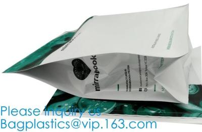 China Flat Bottom Zipper Stand Up Aluminum Foil Custom Zip Lock With Logo Snack Packaging Bags,Flat Bottom With Ziplock Zipper for sale